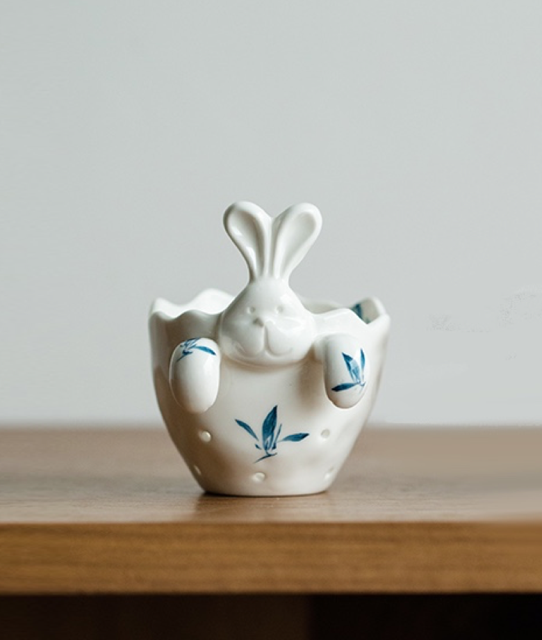 BUTTERFLY ORCHID bunny tea infuser | Oriental Design & Gift